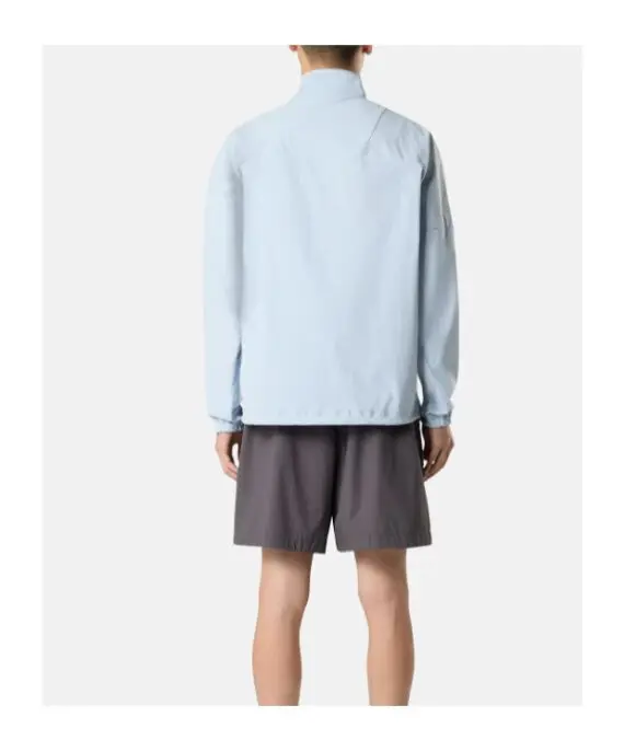 Stone Island Oversized-fit Zipper-up Overshirt With Raglan Sleeves