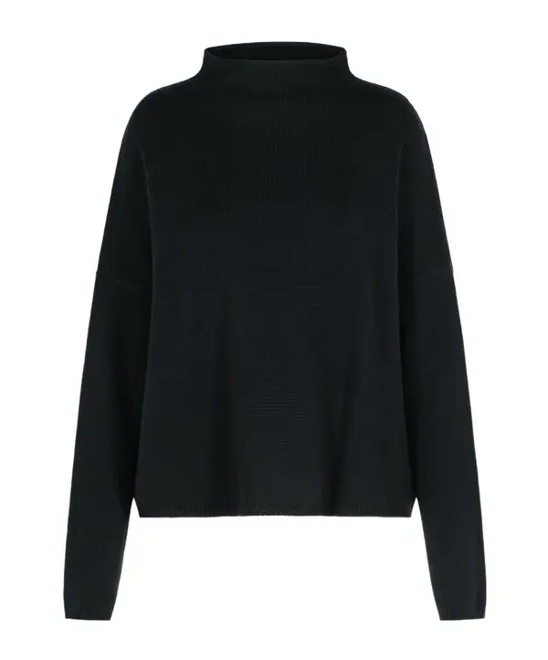 LISA YANG Sandy Boat-neck Knitted Sweater - Black