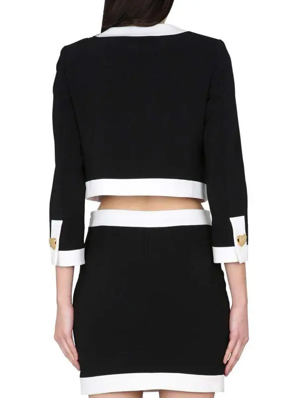 Moschino Heart-embellished Cropped Jacket