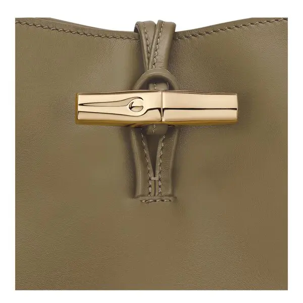 Longchamp Bamboo Clasp Leather Shoulder Bag
