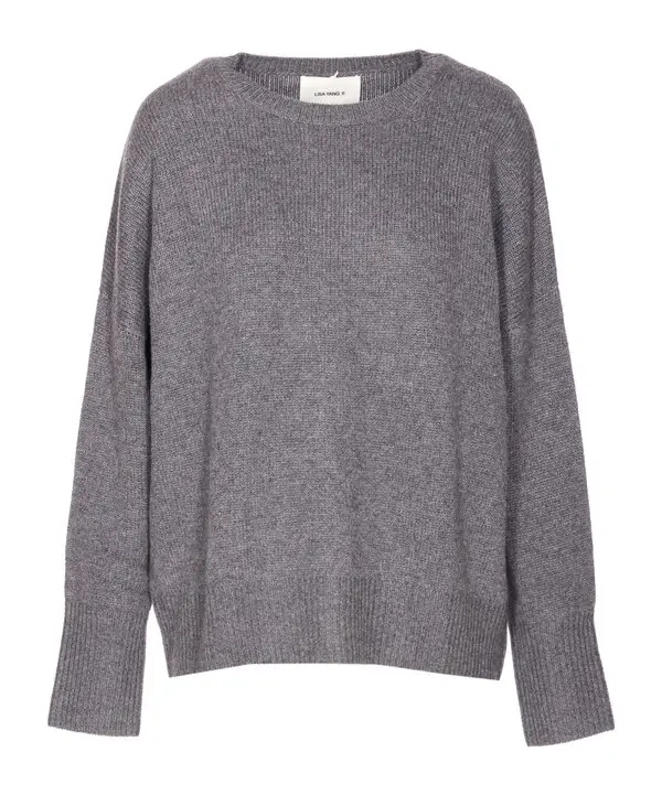 LISA YANG Mila Crewneck Knitwear - Gray