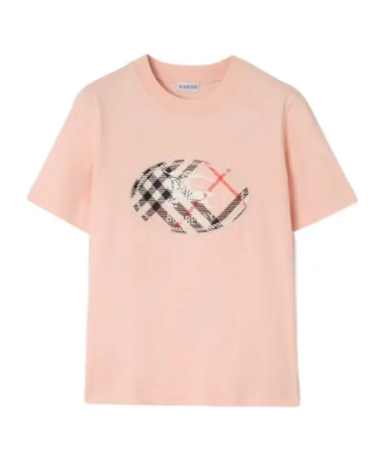 Burberry Knight Stamp Cotton T-shirt - Compact Pink