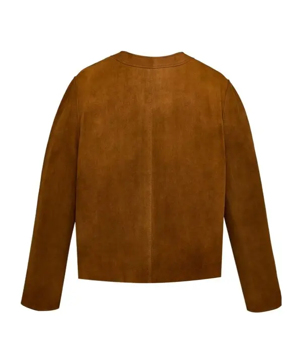 Saint Laurent Button-up Short Jacket - Brown