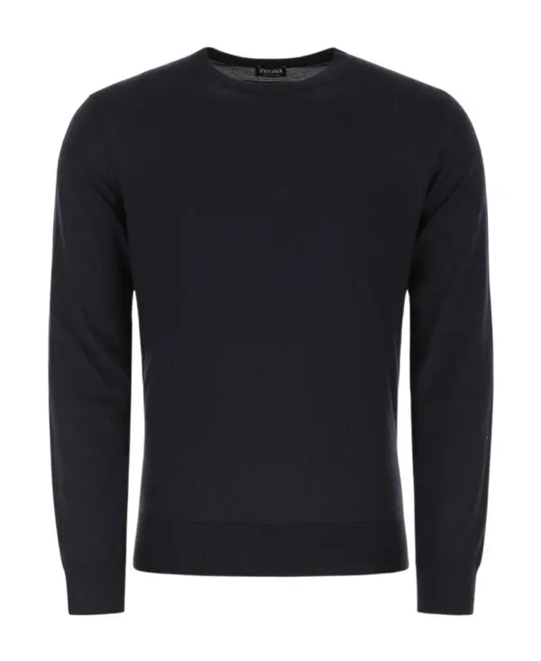 Zegna Crew-neck Cashmere Jumper - Black