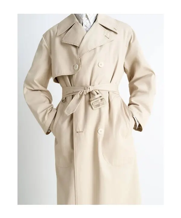 LEMAIRE Double-breasted Belted Trench Coat