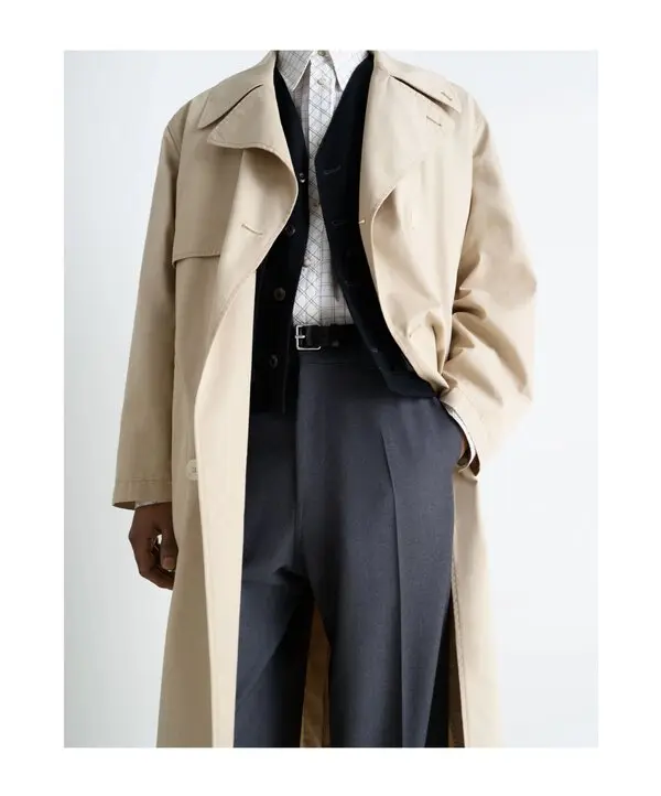 LEMAIRE Double-breasted Belted Trench Coat