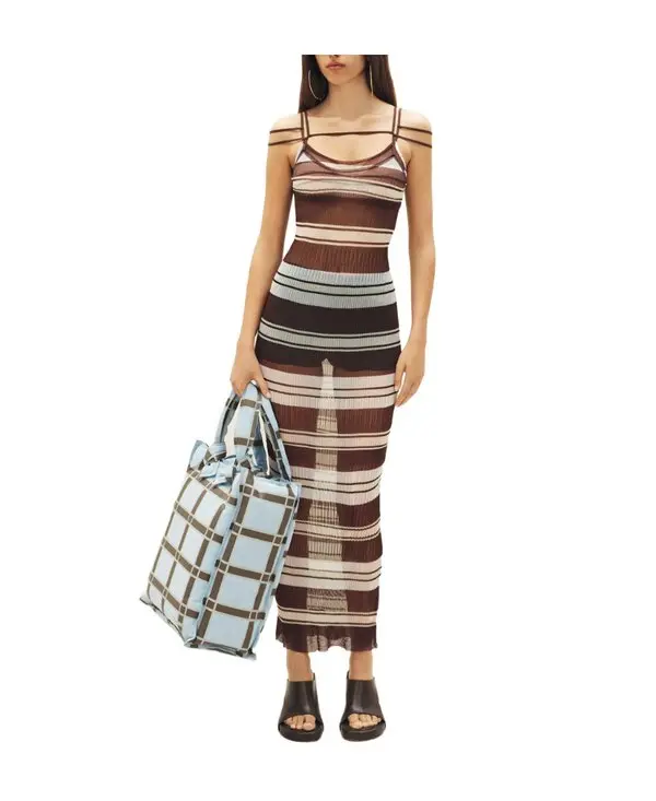 Jacquemus Sognu Striped Maxi Dress