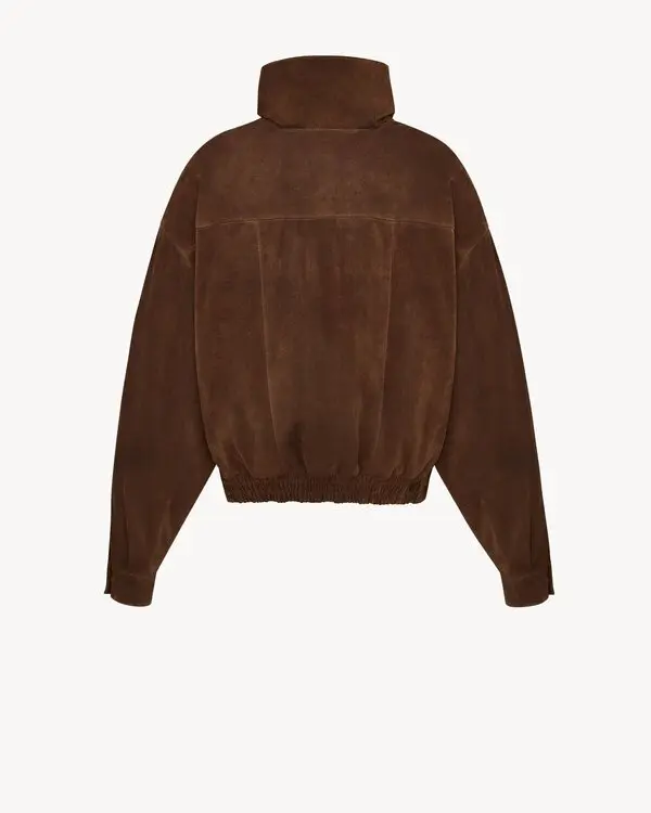 Saint Laurent Jacket In Vintage Split Leather