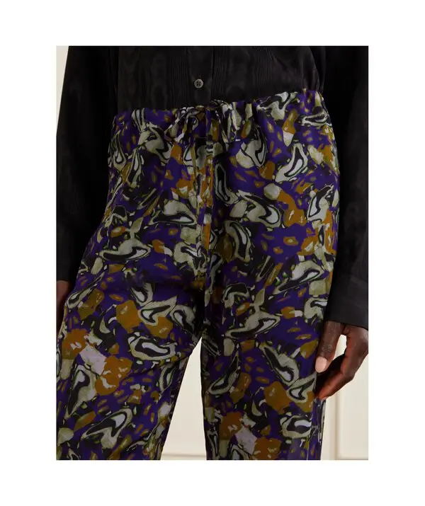Dries Van Noten Elasticated Viscose Pants