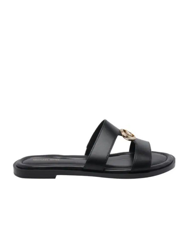 Michael Kors Logo Plaque Slip-on Slides