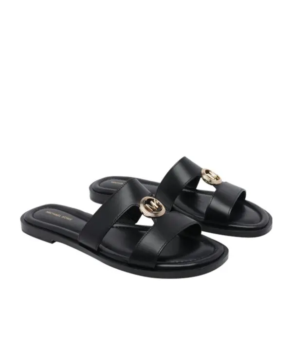 Michael Kors Logo Plaque Slip-on Slides
