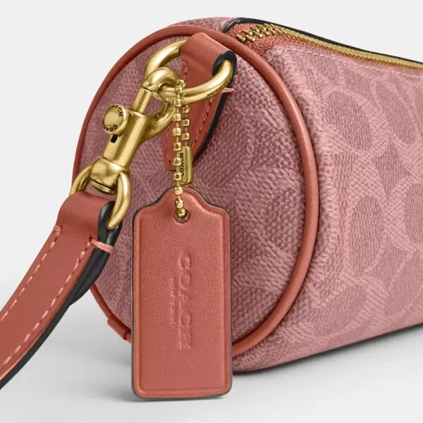 COACH Barrel Bag In Signature Canvas