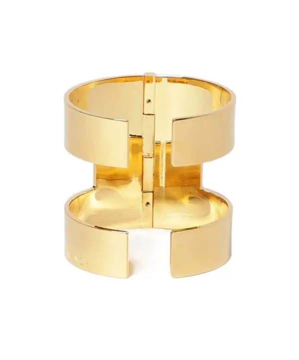 Elisabetta Franchi Hollow Out Bracelet - Golden