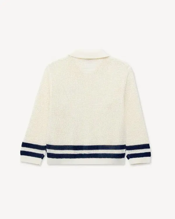 Kenzo Polo Collar Cardigan - Off-white