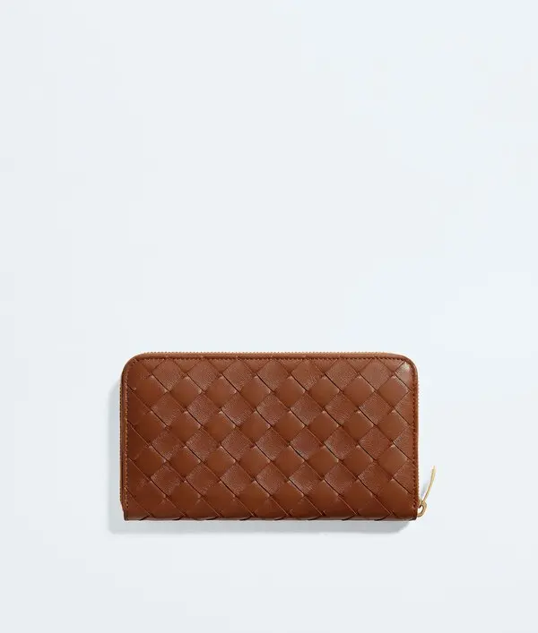 Bottega Veneta Intrecciato Zip-around Wallet