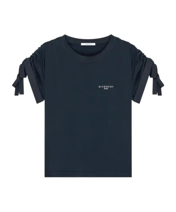 Givenchy Cotton T-shirt With Bow Detail