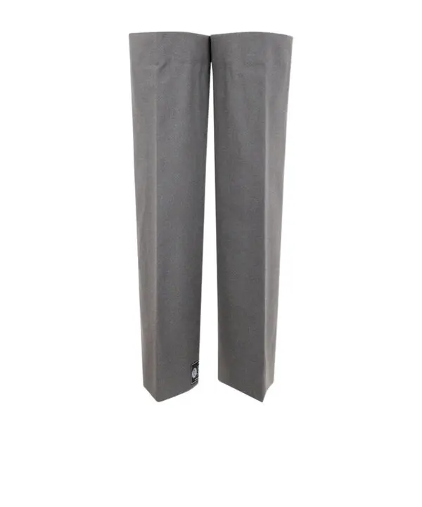 JEAN PAUL GAULTIER Tailored Leg Warmers With Embossed Design - Grey