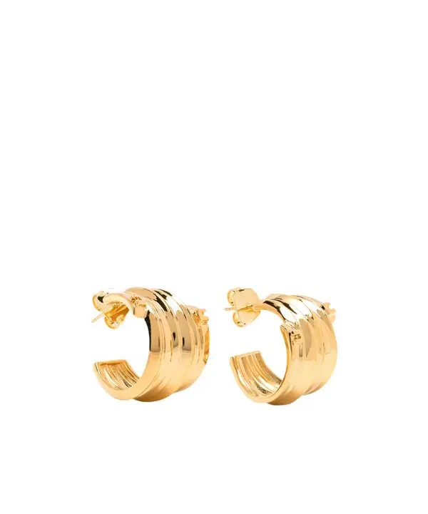 Elisabetta Franchi Hoop Earrings - Golden