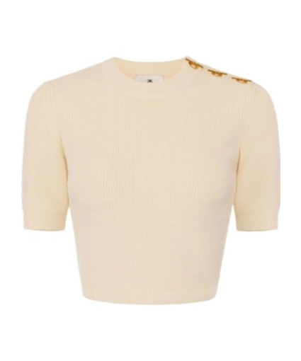 Elisabetta Franchi Ribbed-knit T-shirt