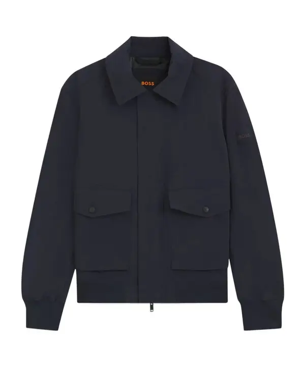 Hugo Boss Collared Long-sleeved Casual Jacket