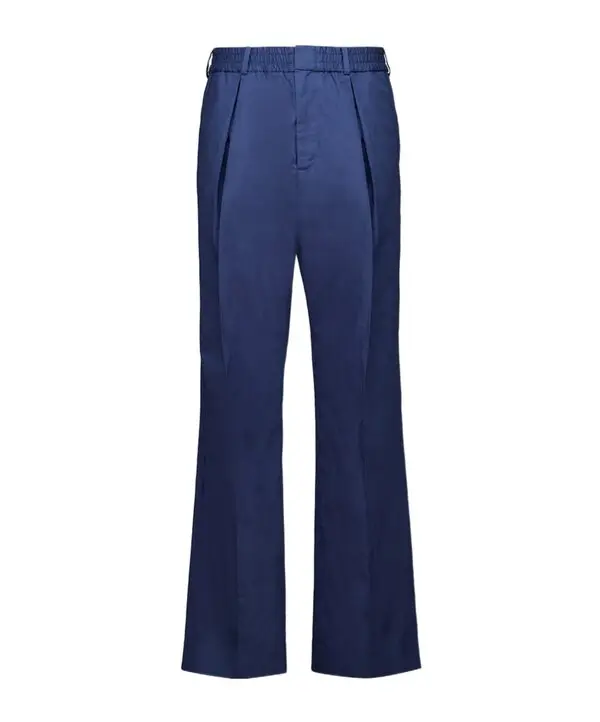 Balmain Straight Leg Regular Fit Trousers - Blue