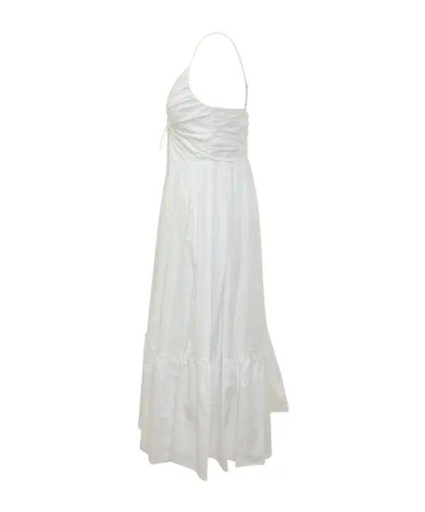 Michael Kors One-shoulder Maxi Dress With V-neck And Tie Detail
