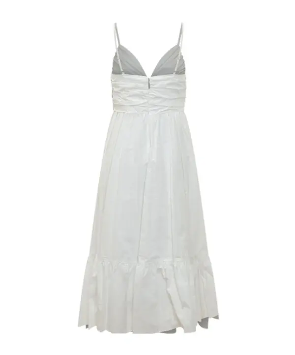 Michael Kors One-shoulder Maxi Dress With V-neck And Tie Detail