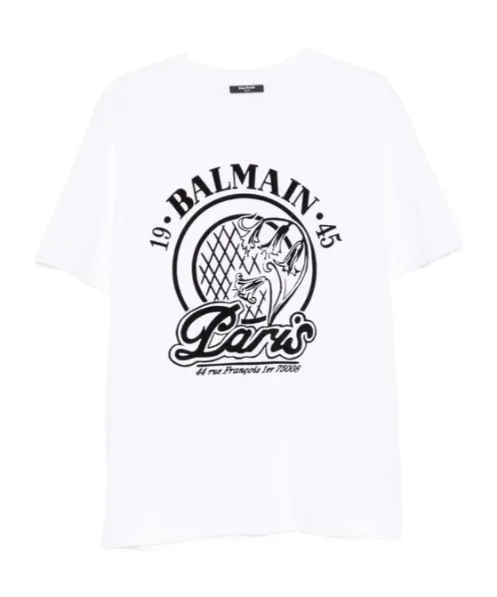 Balmain Logo-print Cotton T-shirt - White