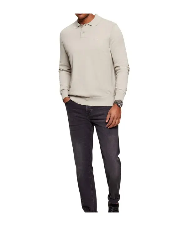 Hugo Boss Collared Long-sleeved Knit Sweater