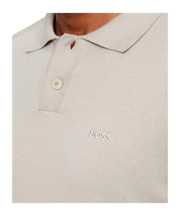 Hugo Boss Collared Long-sleeved Knit Sweater