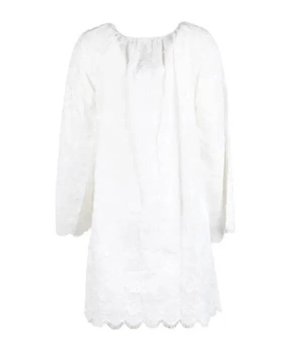 Michael Kors Floral Embroidered Voile Dress