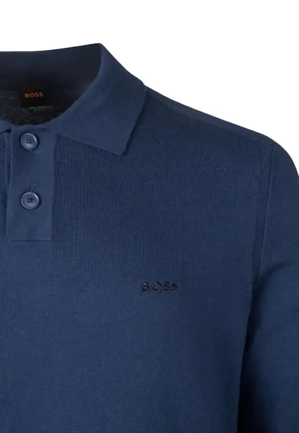 Hugo Boss Long-sleeve Knitted Polo Shirt