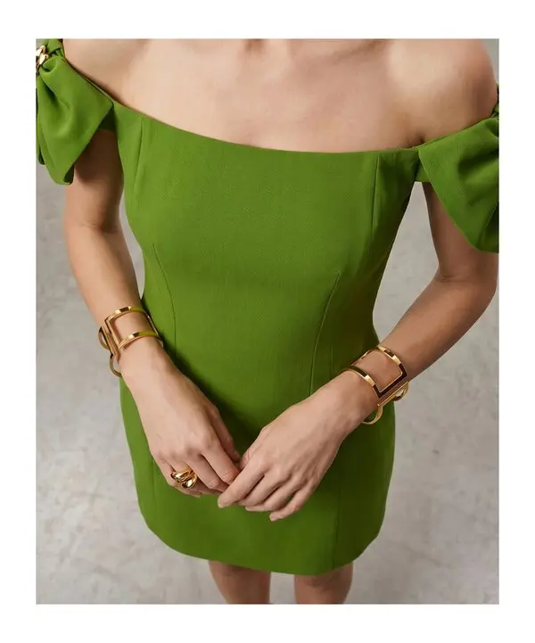 Elisabetta Franchi A Pair Of Hollowed-out Bracelets
