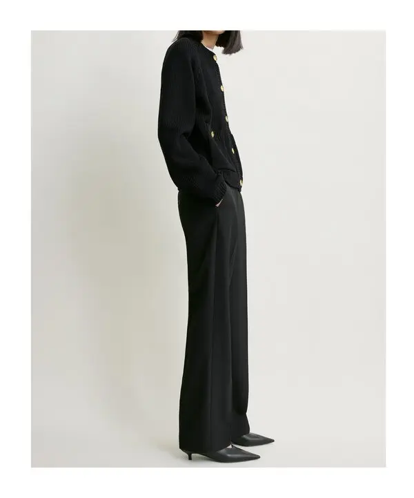 TOTEME Hammered Button Cotton Cardigan