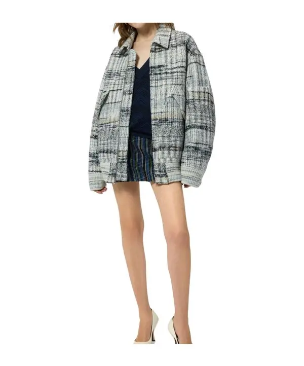 Missoni Oversized Wool-blend Check Bomber