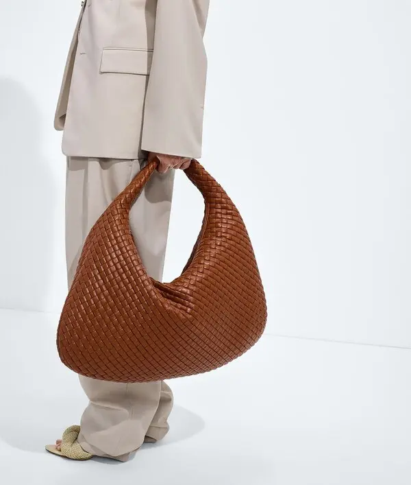Bottega Veneta Maxi Intrecciato Leather Shoulder Bag