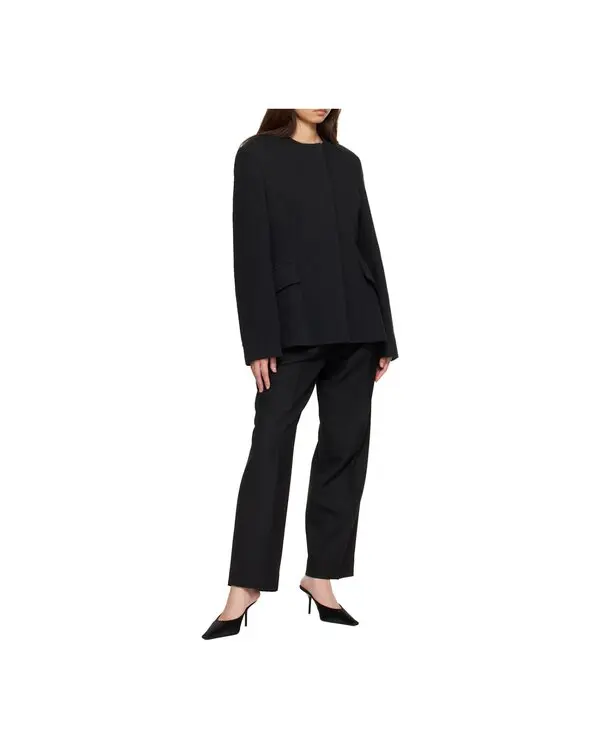 TOTEME Crew Neck Long-sleeved Casual Jacket