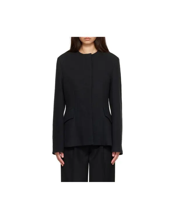 TOTEME Crew Neck Long-sleeved Casual Jacket