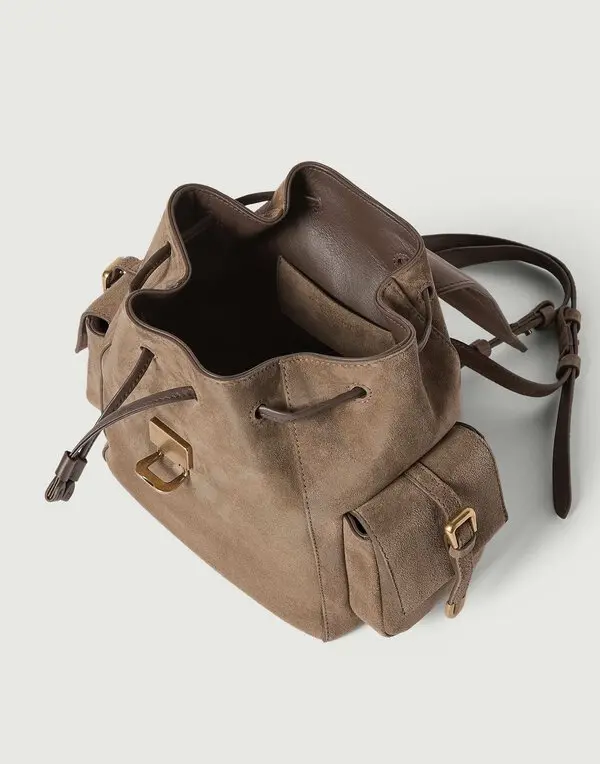 Brunello Cucinelli Suede Sartorial Backpack