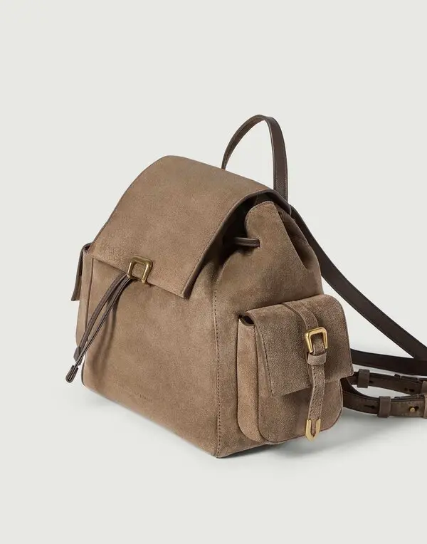 Brunello Cucinelli Suede Sartorial Backpack