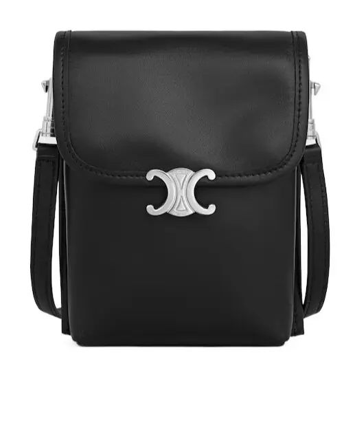 Celine Vertical Pouch Soft Triomphe In Smooth Lambskin