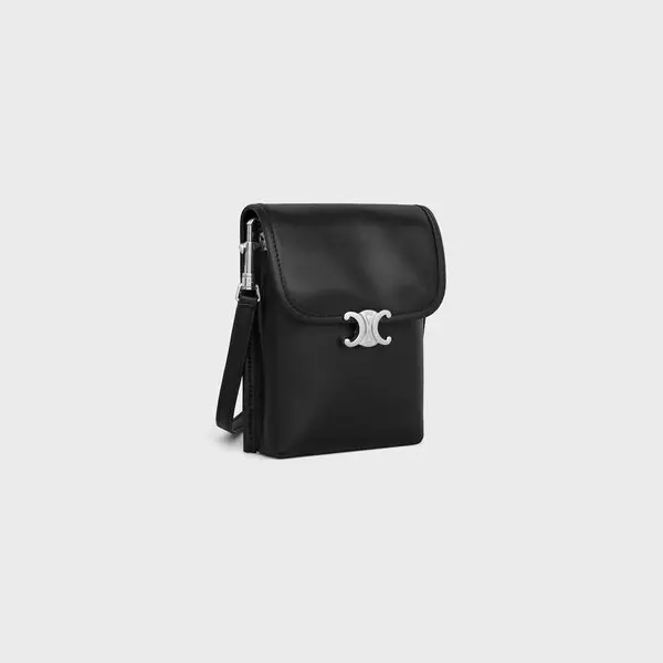 Celine Vertical Pouch Soft Triomphe In Smooth Lambskin