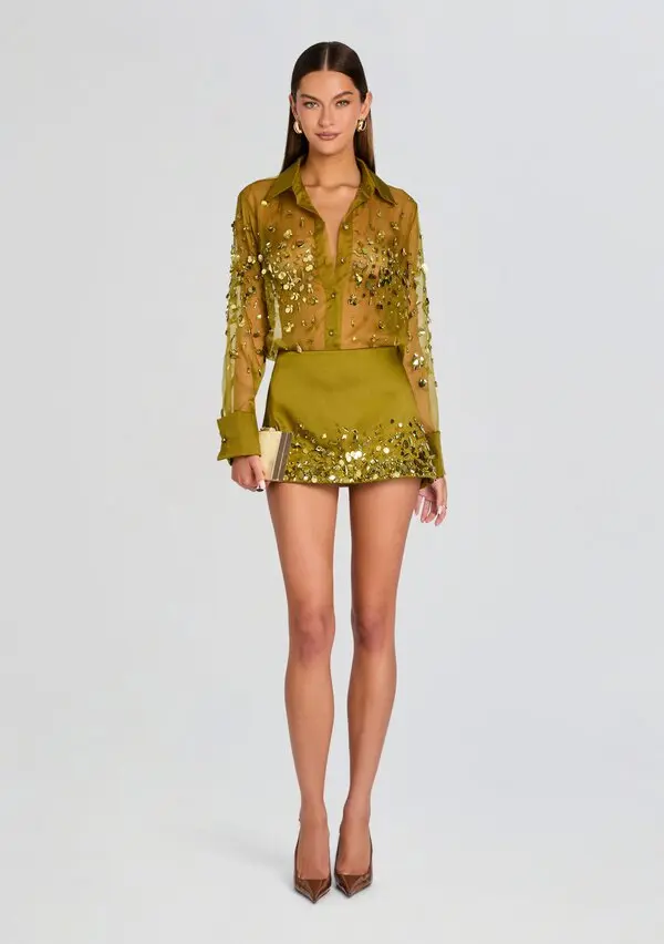 Retrofete Quilly Embroidered Blouse