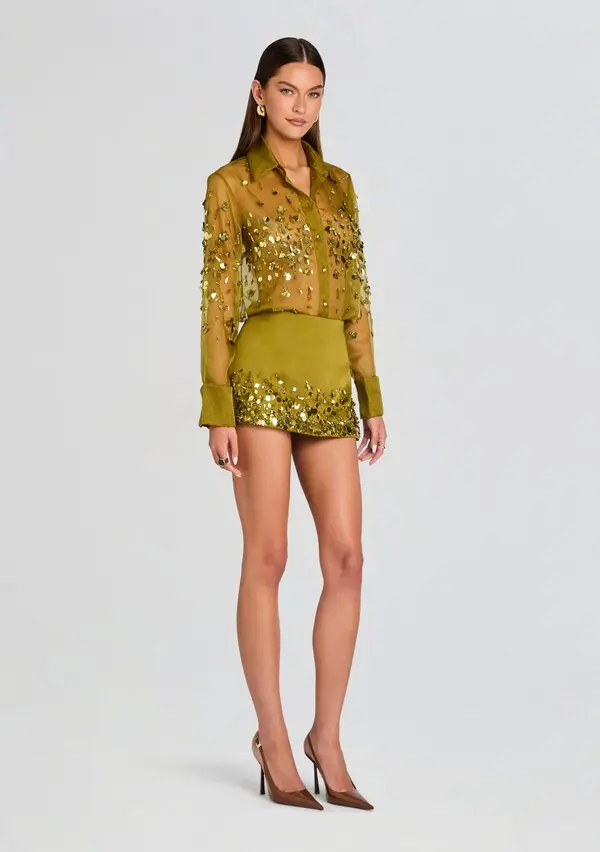 Retrofete Quilly Embroidered Blouse