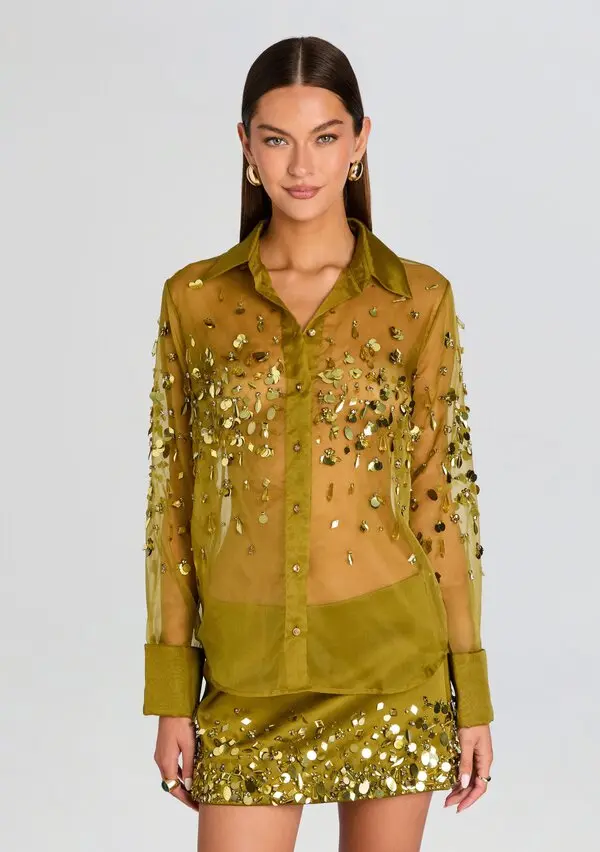 Retrofete Quilly Embroidered Blouse