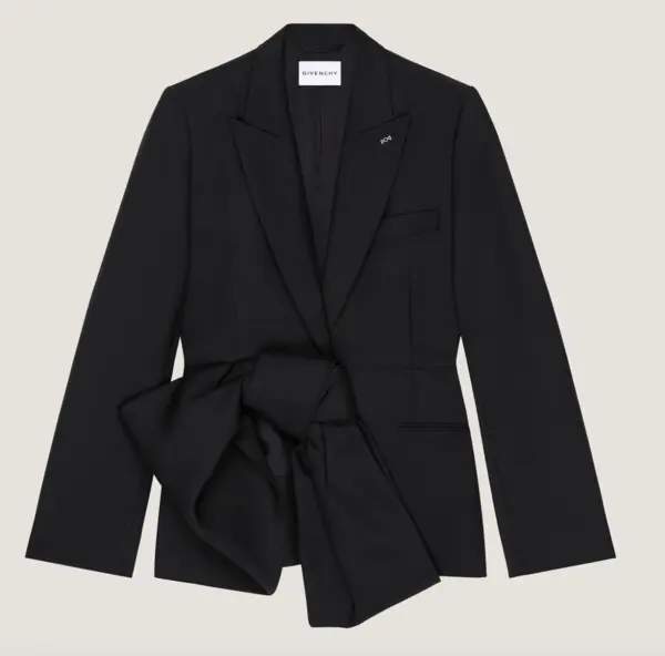 Givenchy Single-breasted Jacket With Bow - Black