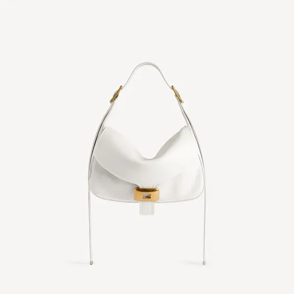 Balenciaga Clicca Shoulder Bag Medium - White