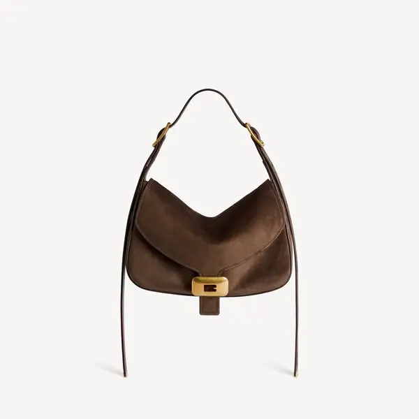Balenciaga Clicca Shoulder Bag Medium - Brown