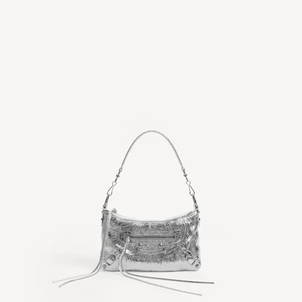Balenciaga Le City Moto Mini Bag - Silver