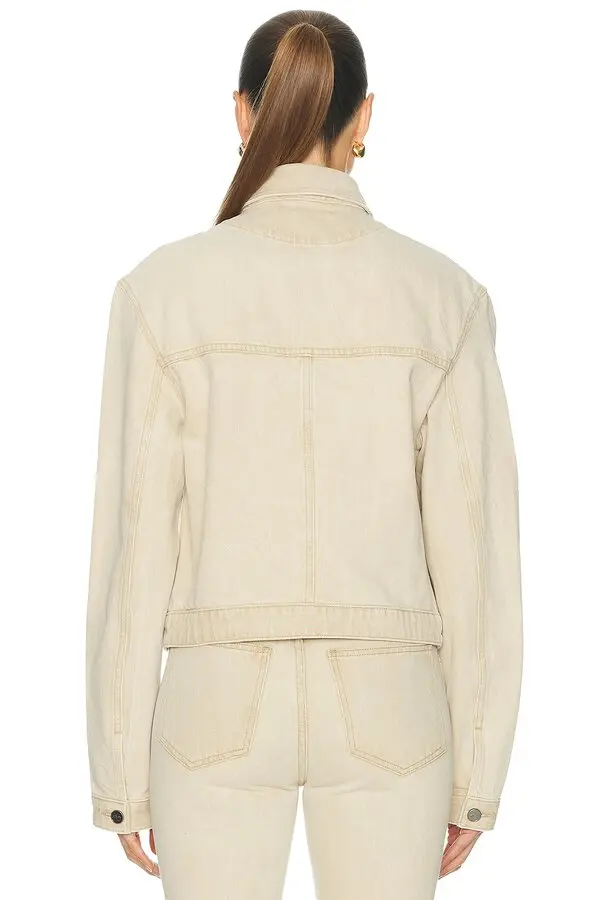 Khaite Tomer Collared Denim Jacket - Dumas